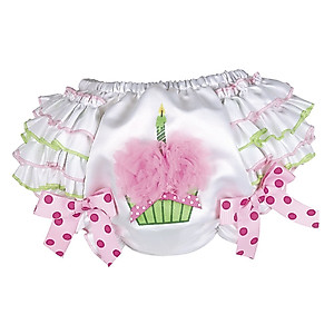 Bearington Baby Her 1st Birthday Diaper Cover, Girl's First Birthday Outfit