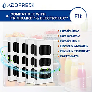 ADDFRESH - Refrigerator Air Filter Replacement Compatible with Paultra2 Frigidaire PureAir Ultra 2 - Pure Air Ultra 2 - Pureair Ultra ii and Electrolux - Part 242047805 and 5303918847-4 Filters