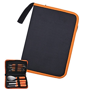 Lulu Home Halloween Pumpkin Carving Kit, 10 Pieces Professional Pumpkin Cutting Supplies for Jack-O-Lanterns with Bag