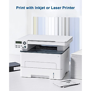 2" x 4" Shipping Address Labels Compatible with Avery 5163, 8163, POLONO Internet Mailing Shipping Labels, White Sticker Labels for Laser/Ink Jet Printers, Permanent Adhesive (250 Labels, 25 Sheets)