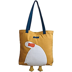 YiKitHom Canvas Cute Tote Bag for School