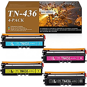 HIYOTA Product Compatible TN436 TN-436 Toner Cartridge Replacement for Brother TN436BK TN436C TN436M TN436Y for use in HL-L9310CDWTT MFC-L8900CDW Printer Cartridge (4-Pack, 1BK/1C/1M/1Y )