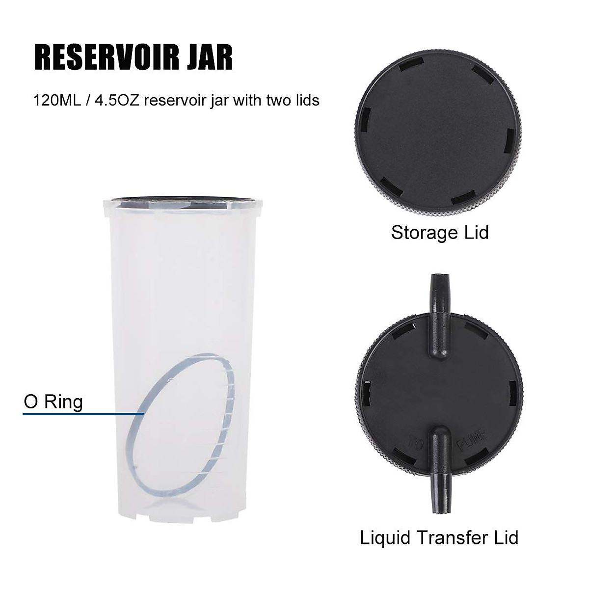 JIFETOR Hand Vacuum Pump Tester and Brake Clutch Bleeder Tool 2-in-1 Kit, One-Man Handheld Automotive Brake Fluid Bleeding Set, with Gauge Jar Adapters for Bike Motorcycle Car Truck Diagnosis