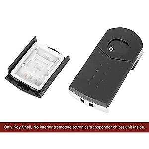 uxcell New Smart Remote Flip Key Fob Shell Case 4 Button for Mazda 3 5 6 RX-8 CX-7 CX-9 2007-2010