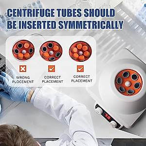 Cekegon PRF Centrifuge, PRP Centrifuge Machine 6x10ml with LCD Screen, 4000rpm 1685xg Portable Lab Benchtop Centrifuges, 100min, for Blood, Plasma, Medical Practice