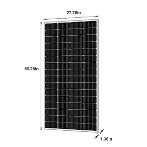 Newpowa 9BB Cell 200W Monocrystalline 200 Watt 12V Solar Panel High Efficiency Mono Module RV Marine Boat Off Grid