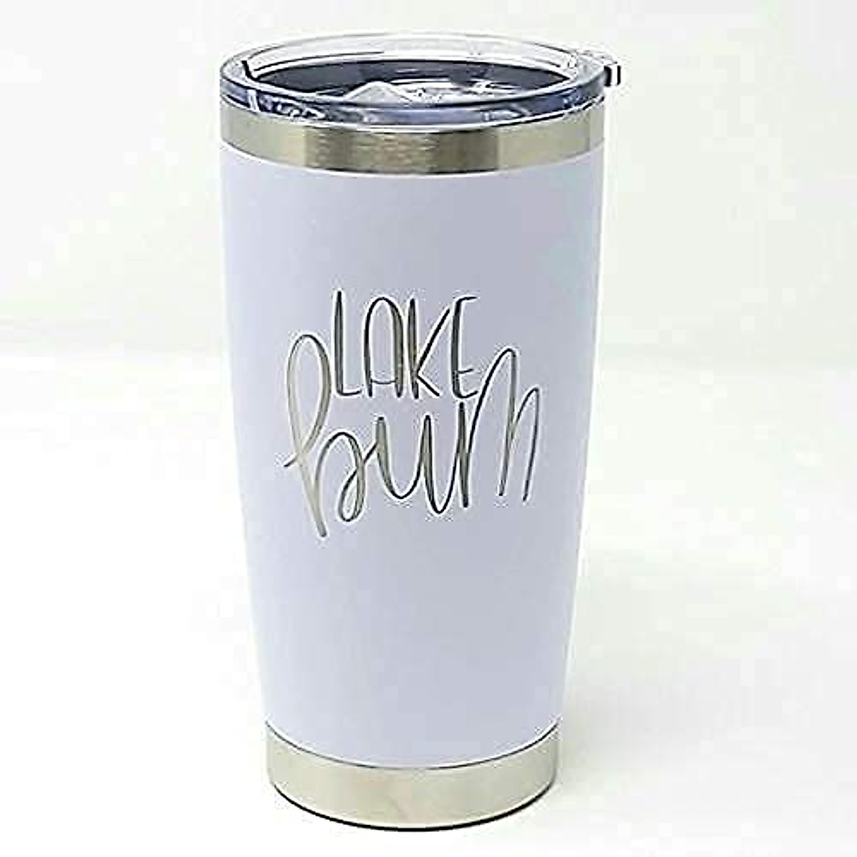 Lake Life Insulated Coffee Tumbler, Lake House Gifts, Travel Mug Stainless Steel Camping Mug RV Accessories