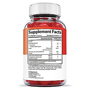 Justified Laboratories (10 Pack) Impact Keto ACV Gummies 1000MG with Pomegranate Juice Beet Root B12 600 Gummys