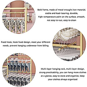 Coat Rack Stand, Underwear Display Stands, Freestanding Clothing Store Boutiques Retail Lingerie Garment Rack, Wall Mounted Clothes Rack, Commercial Shelves for Socks Bra Panties Scarves Storage