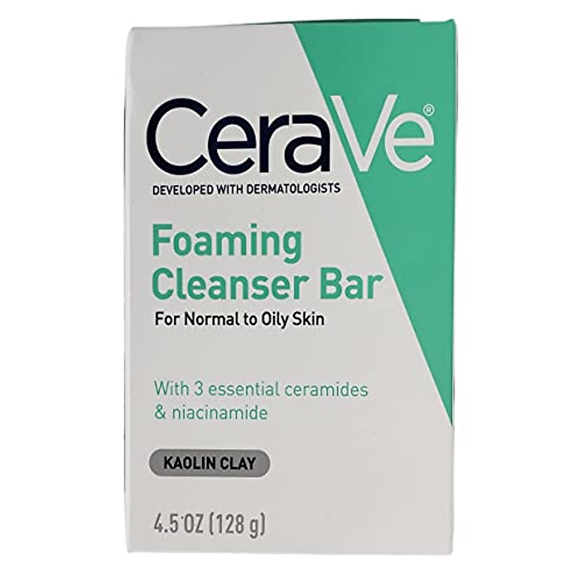 CeraVe Foaming Cleanser Bar for Normal to Oily Skin - Bundle of 6 Cleanser Bars - Fragrance Free - 4.5 oz Cleansing Bars