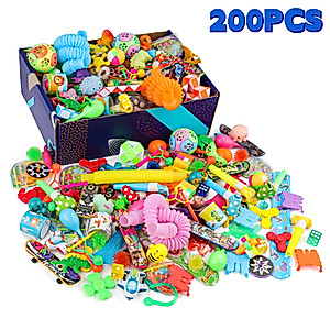 nicknack 200PCS Party Favors Kids Goodie Bag Fillers Toy Assortment Party Prizes Box for Classroom Treasure Prizes box Toys Small Fidget Toy Gifts for Boys Girls