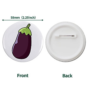 Mostme 200 Sets 58mm/2.25 inch Button Supplies Button Parts for Button Maker Machine 58mm, Round Badge Blank Button Pins, Includes Plastic Button Pin Back Cover, Metal Cover, Clear Film&Blank Paper