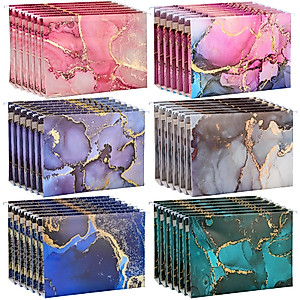 36 Pack Extra Capacity Hanging File Folders Hang Folders Letter Size Expandable Filing Folders Heavy Duty Reinforced Hanging File Folders Marble Style Designed for Bulky Files, Medical Charts