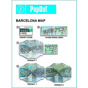 Barcelona PopOut Map (PopOut Maps)