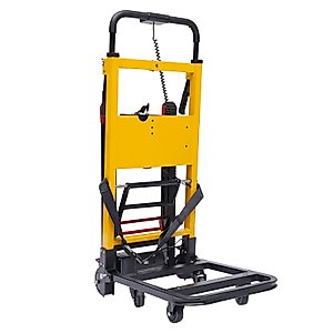 Tracked Luggage Cart Folding Electric Stair Climbing Hand Truck Warehouse Cart Dolly Roll Luggage 6Wheeled for Cargo Handling Luggage Handling Warehouse Cargo Transportation Moving House