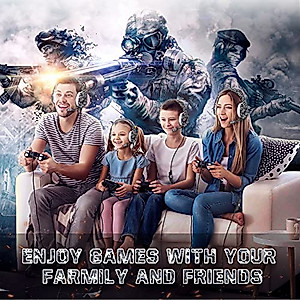 FEIYING Gaming Headset with Microphone, Gaming Headphones Stereo 7.1 Surround Sound PS4 Headset 50mm Drivers, 3.5mm Audio Jack Over Ear Headphones Wired for PC Switch Playstation Xbox PS5 Laptop