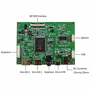 VSDISPLAY HDMI LCD Controller Board for 12.6inch 1920x515 LCD Screen