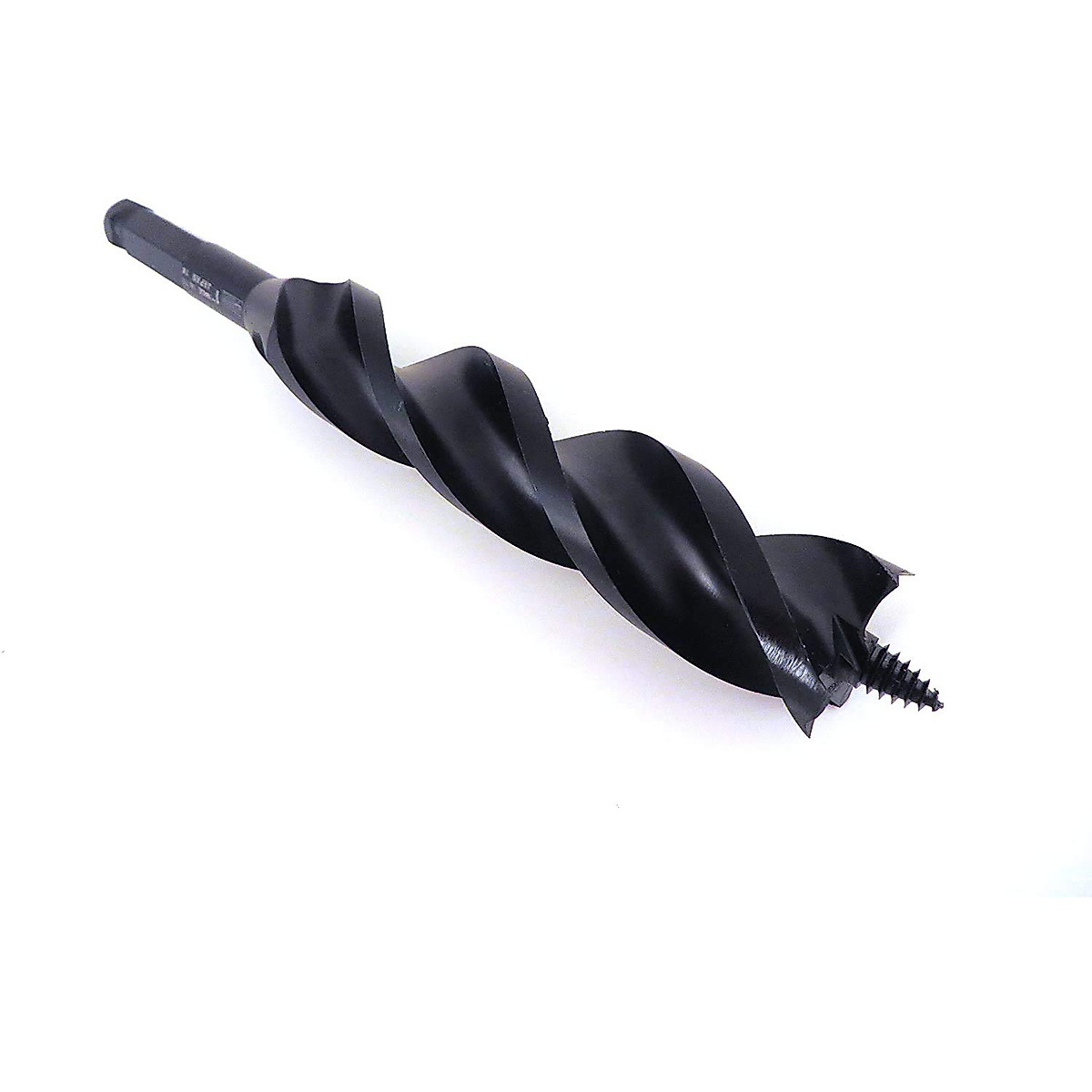 Wood Owl 1-1/8 Inches Diameter x 7-1/2 Inches Long Ultra Smooth Tri Cut Auger Hand Brace Boring Bit PTEE coated 09715