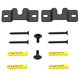 Speaker Wall Mount Brackets for Vizio, Sony, Panasonic, Samsung, & More Surround Sound Speaker, Rear Satellite Speakers, Bookshelf Speakers Mounts Bracket, Mounted on Wall (One Pair)
