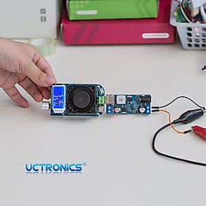 UCTRONICS DC 9V 12V 24V to DC 5V 5A Buck Converter Module, 9-36V Step Down to USB 5V Transformer Dual Output Voltage Regulator Board [2 Pack]