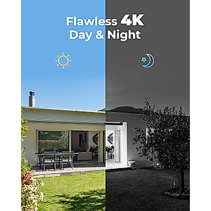 REOLINK 4K Security Camera System, Smart Person Vehicle Detection Wired Outdoor Indoor PoE Kit, RLK16-800B8 Bundle with PTZ PoE Camera RLC-823A