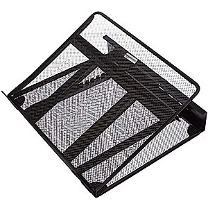 Amazon Basics Ventilated Adjustable Laptop Computer Holder Desk Stand, Black