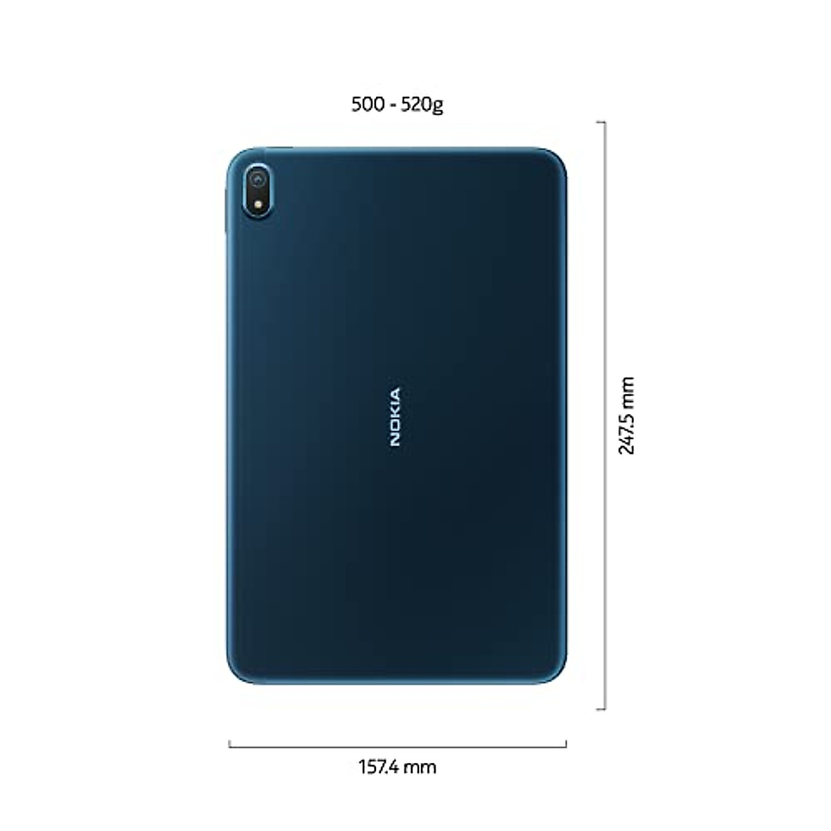 Nokia T20 | Android 11 | 10-Inch Screen | Tablet | US Version | 4/64GB | 8MP Camera | Ocean Blue