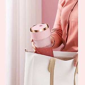 SH-RuiDu Portable Blender, 450ml Personal Size USB Rechargeable Mini Blender Fruit Juicer with 6 Strong Cutting Power Blades for Shakes and Smoothies, Portable Juicer for Home Office Travel Sports