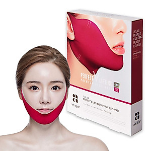 Avajar Double Chin Mask Creator Caffeine V Lifting Premium Plus+ Mask 5pcs - V Line Mask | Face and Neck Line Mask | Facial Strap Mask | Chin Strap For Double Chin| V Line Face Mask