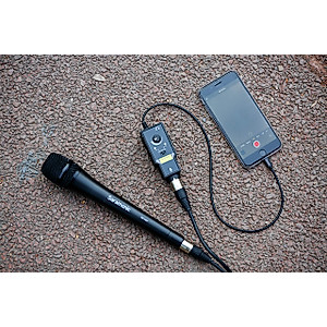 Saramonic XLR Microphone & 6.35mm Guitar Audio Adapter with Lightning Output Connector Professional Video Microphone (SMARTRIGDI)