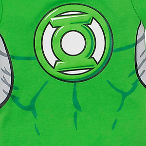 Warner Bros. Justice League Baby Boys' 5 Pack Superhero Bodysuits - Batman, Superman, The Flash, Aquaman and Green Lantern (6-9M)