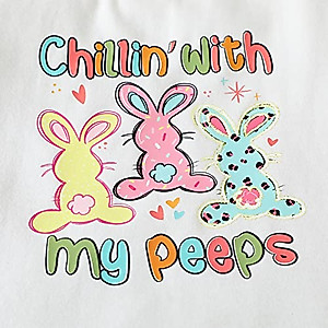 Noubeau Infant Baby Girl Easter Outfits Bunny Rabbit Print T-Shirt Tops Leopard Bloomer Shorts Bow Headband Summer Clothes (Turquoise, 6-9 Months)