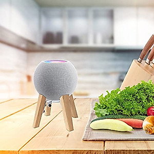 shinar Compatible with HomePod Mini and Dot 4/ Dot 5 Stand Desk Table Stand Holder for Home Pod Mini Accessories for Home Pod Mini Built-in Cable Management (homepod Mini White)