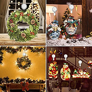 Elegear Suction Cup Hooks for Shower, Heavy Duty Shower Suction Hooks (4-Pack) Waterproof Shower Hooks for Loofah, Robe, Towel Reusable Vacuum Suction Hooks for Bathroom Kitchen