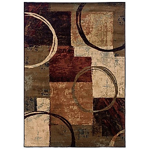 Oriental Weavers Hudson 2544B Area Rug, 10' x 13', Brown