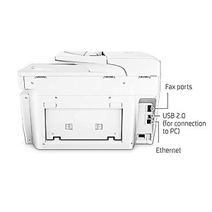 HP OfficeJet Pro 8720 All-in-One Wireless Color Printer, HP Instant Ink or Amazon Dash replenishment ready - White (M9L75A)