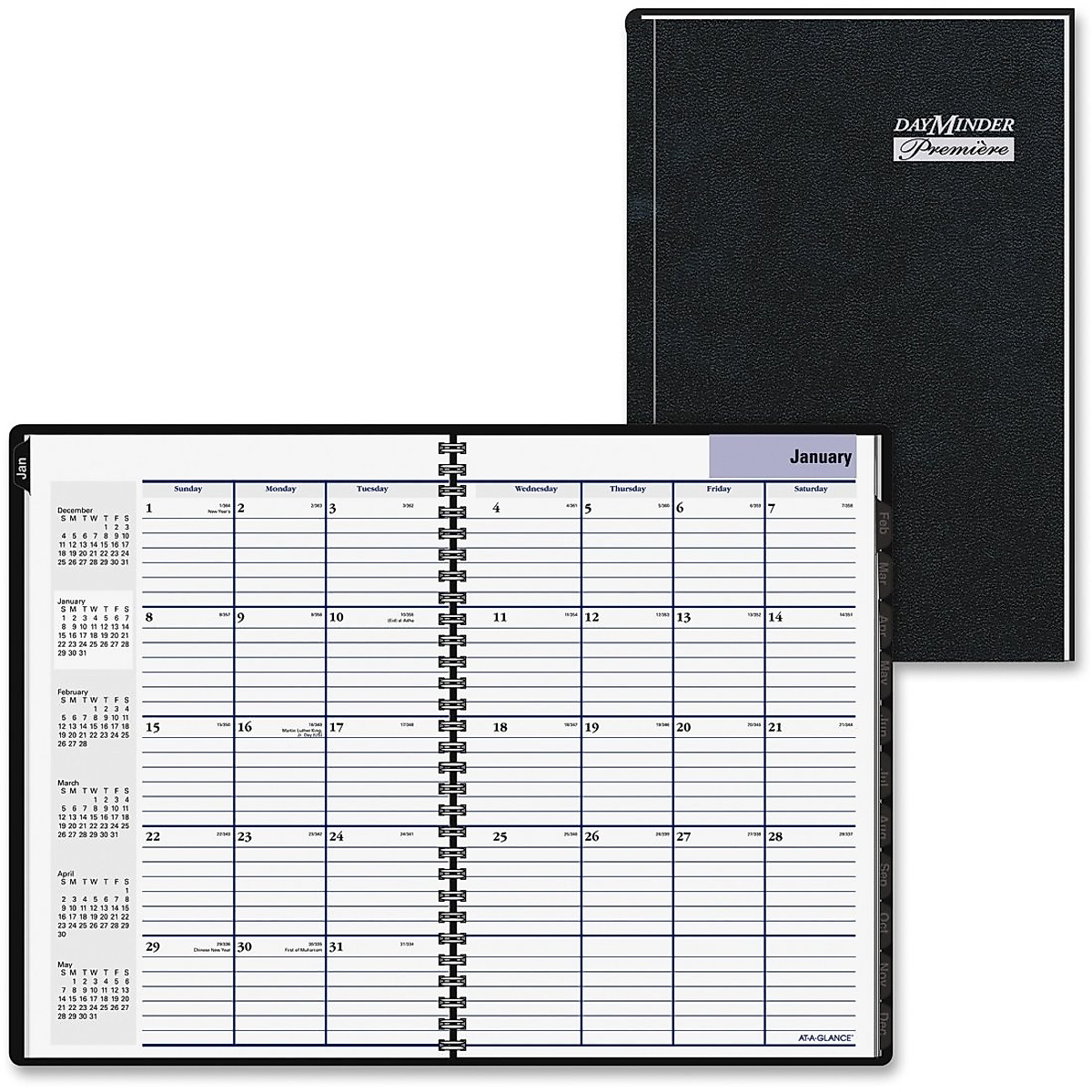AT-A-GLANCE G470H-00 Premiere professional monthly planner for 2009, hardcover, 7-7/8 x 11-7/8, black