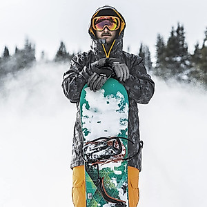 ZIONOR X11 Ski Goggles Magnetic Cylindrical Snowboard Snow Goggles for Men Women and Ski Gloves