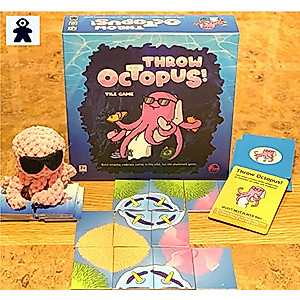 Throw Octopus! Tile Game | Family Board Game | Strategy Game | Puzzle Game | for Kids and Adults of All Ages | Ages 5 and up | 2-5 Players | Made