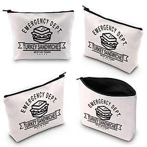 TOBGB Funny ED ER Nurse Gift Emergency Nurse Bag Emergency Room Nurse Makeup Bag Funny Nurse Gift ICU Nurse Gift (Emergency Dept Bag)