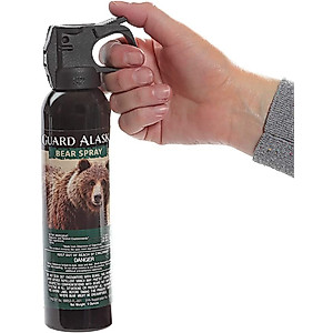 Guard Alaska 9 oz. Bear Spray Deterrent with Belt Clip Holster and Pepper Enforcement 4 oz. Pepper Spray Maximum Strength 10% OC - Powerful Protection, Self Defense, Hiking, Camping, Outdoors