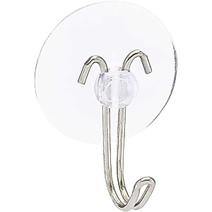 Juvale Mini Clear Suction Cup Hooks, 0.19 Inches (30 mm, 100 Pack)