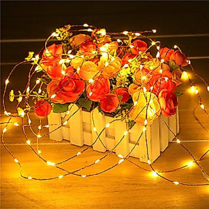 Toxz home products Solar Powered Copper Wire Light String Decor,8 Light Modes for Fairy Party Decor,22M 200LED,8 Hours Working Time(Ship from US!)