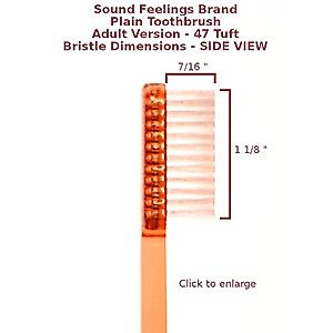 Sound Feelings Toothbrush - Basic, EXTRA HARD, 4-Pack, Adult - Smokers