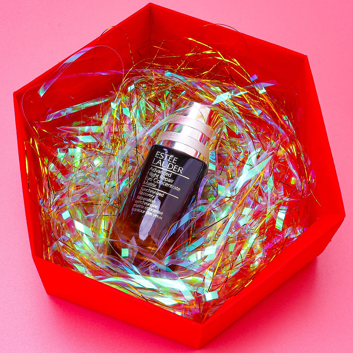 Zwish 1LB Sparkly Iridescent Film PP Hamper Shreds & Strands Shredded Crinkle Confetti for Gift Wrapping & Basket Filling & Gift Box filler