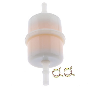 DVPARTS 4X 1/4" ID Fuel Filter 15 Micron 24 050 13-S 2405013-S 24-050-13-S 24-050-05-S for Kohler CH20S - CH25S, CH670S CH730S - CH750S LH640S LH685S LH690S LH750S LH755S, SV720S to SV740S