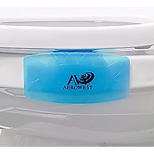 AeroWest Double Toilet Bowl Clip Air Freshener Variety Pack of 3 (Cucumber Melon, Spiced Apple, White Linen)