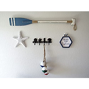 Wallcharmers Rustic Seashell Hooks | Keys, Leashes, & Outdoor Towel Holder