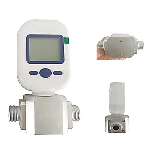 BHYIQI Gas Mass Flow Meter Digital Gas Mass Flow Tester with Range 0 to 250L/Min Precision 士2.0+0.5FS% 12 mm Tube Diameter
