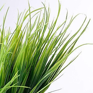 JEMONG 30 Bundles Artificial Grasses Outdoor UV Resistant Fake Grasses No Fade Faux Plastic Plants Garden Porch Window Box Decorating…